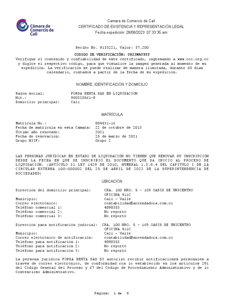 Camara de Comercio | PDF | Sociedad | Sociedad de responsabilidad limitada