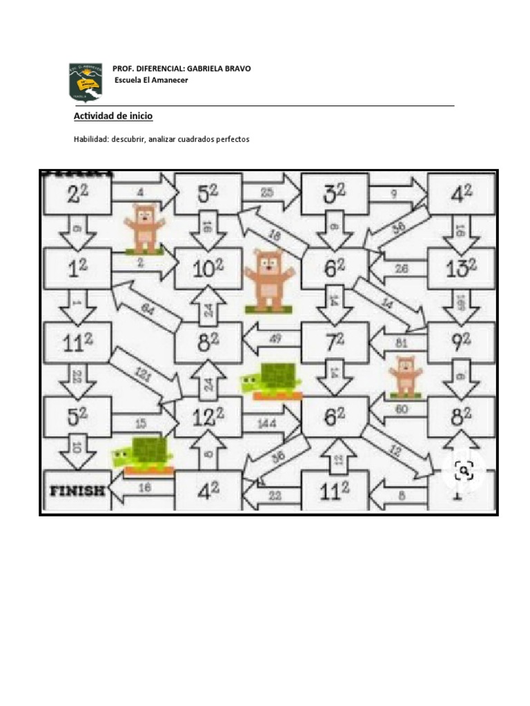 Juego de Raices y Potencias | PDF