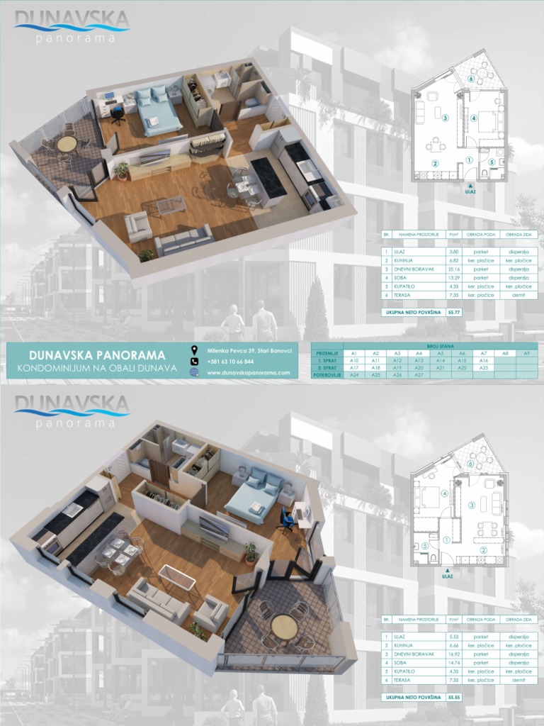 Dunavska Panorama Stari Banovci Katalog Stanova Compressed | PDF