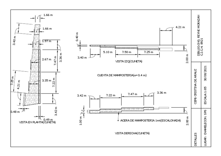 Detalles Cuneta | PDF