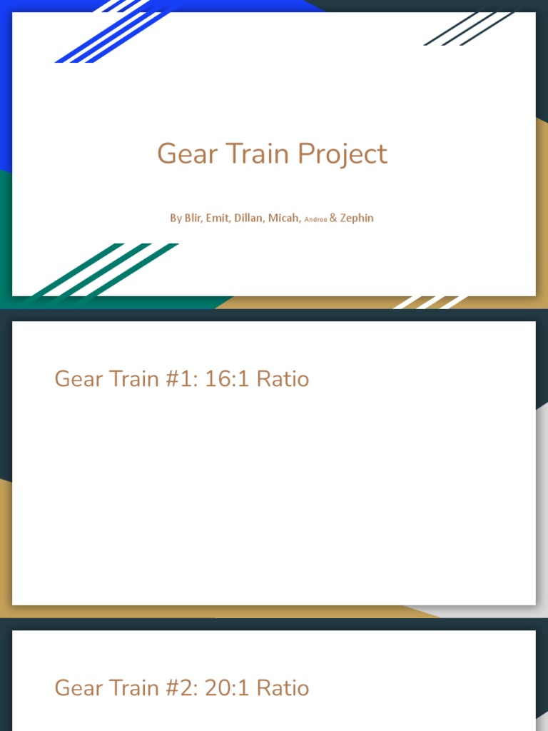 gear train project | PDF