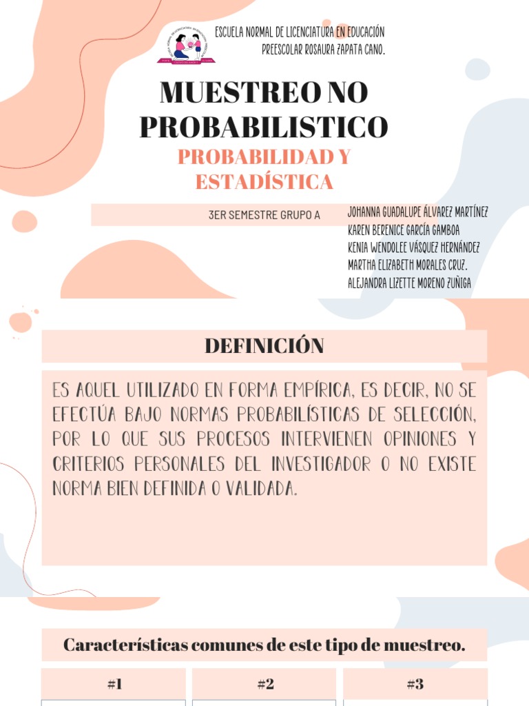 Muestreo No Probabilístico | PDF | Muestreo (Estadísticas) | Probabilidad