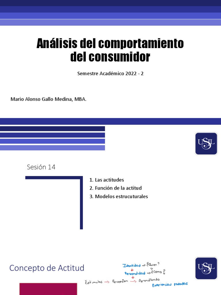 Semana 07 - Las Actitudes | PDF | Actitud (psicología) | Comportamiento
