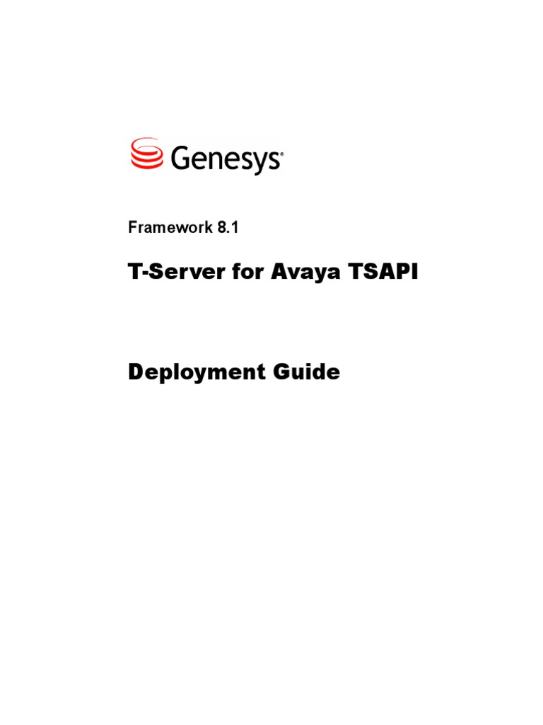 81fr Dep-Ts Avaya Tsapi | PDF | Internet Protocol Suite | Transmission Control Protocol