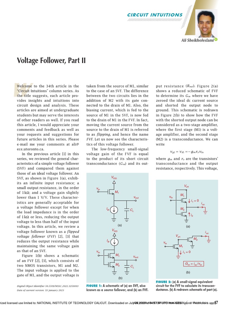 Voltage_Follower_Part_II_Circuit_Intuitions | PDF | Amplifier | Field ...