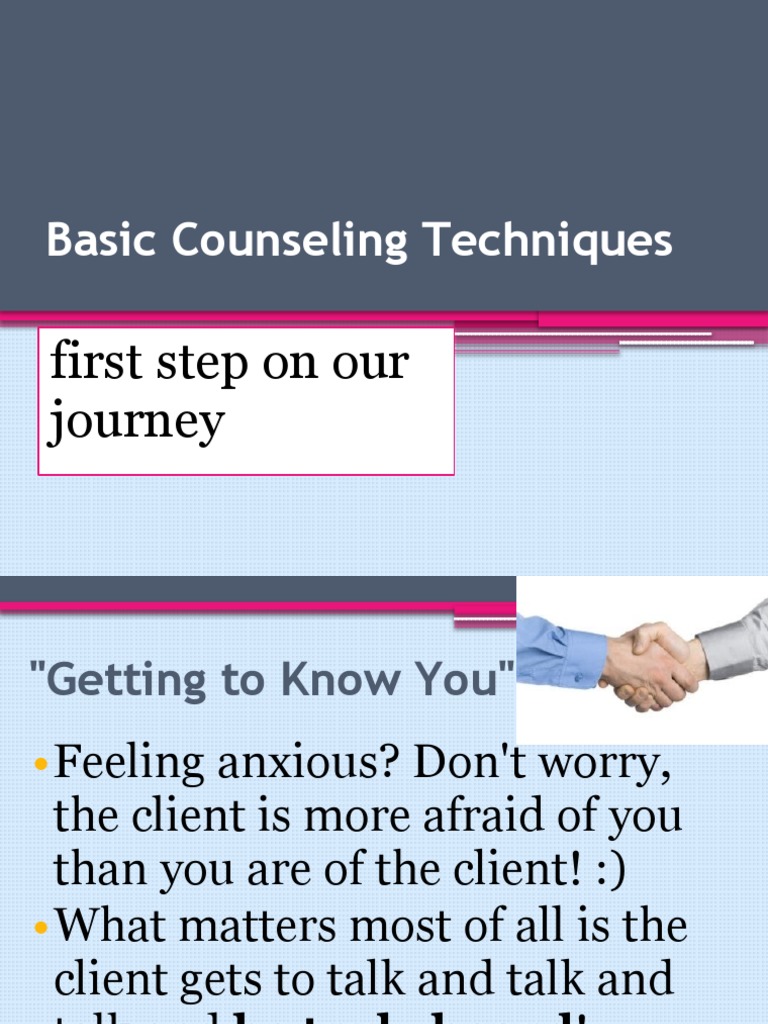 Basic Counseling Techniques-1 | PDF | Nonverbal Communication | Body ...