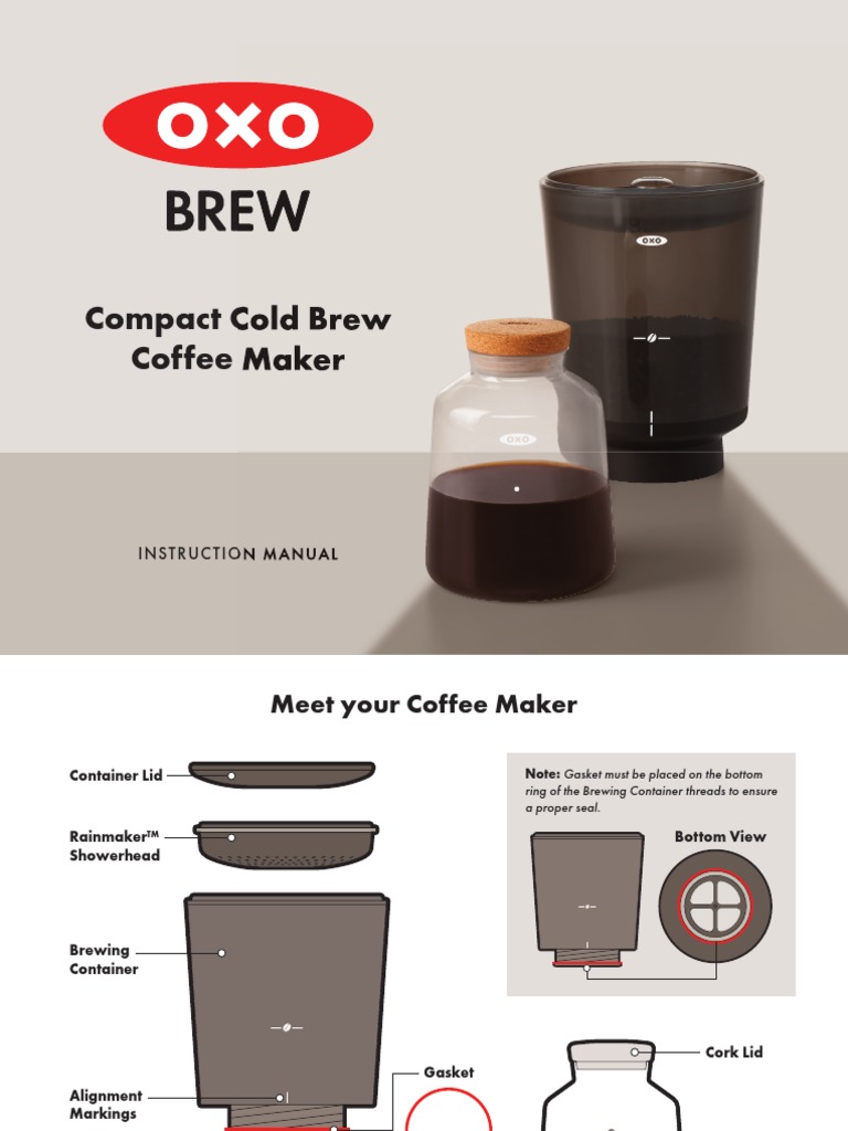 BL - Brew Compact - Cold - Brew - Instruction - Booklet - M - H | Download Free PDF | Coffee | Drink