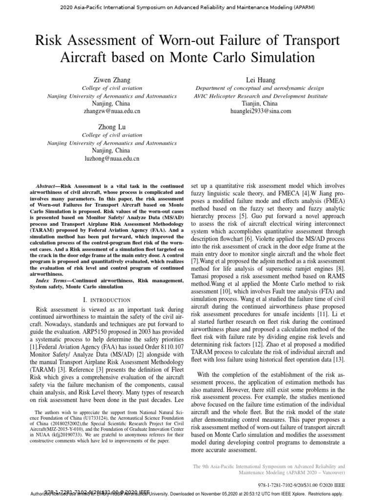 Monte Carlo Simulation | Download Free PDF | Risk | Reliability Engineering