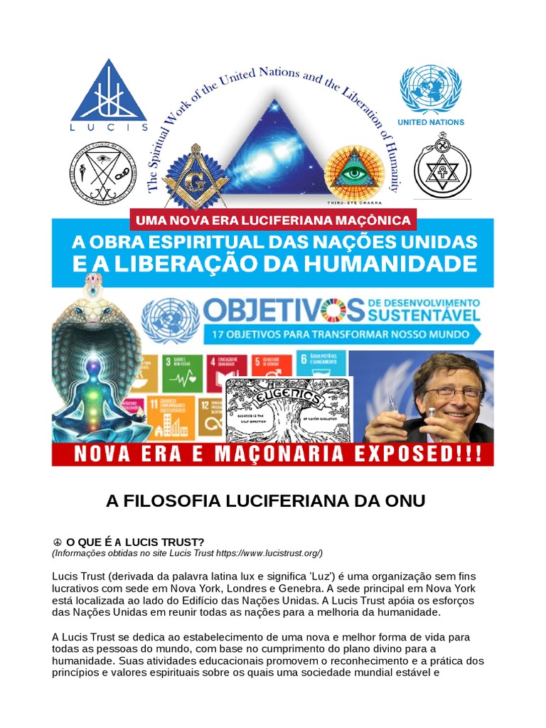 Filosofia Luciferiana da Lucis Trust | PDF | Teosofia | Maçonaria
