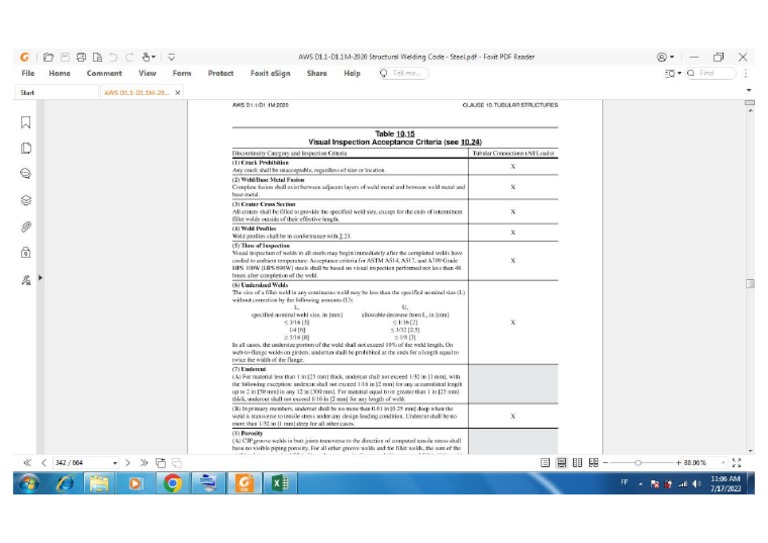 Visual Acceptance Criteria | PDF