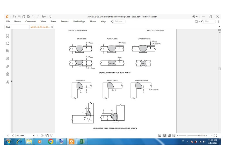 Weld Profiles For Butt Joints | PDF