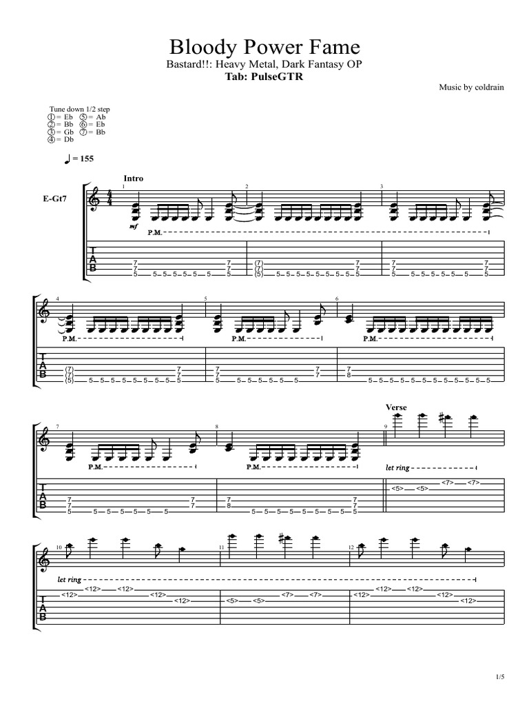 Bloody Power Fame Rhythm | PDF | Musical Forms | Songs