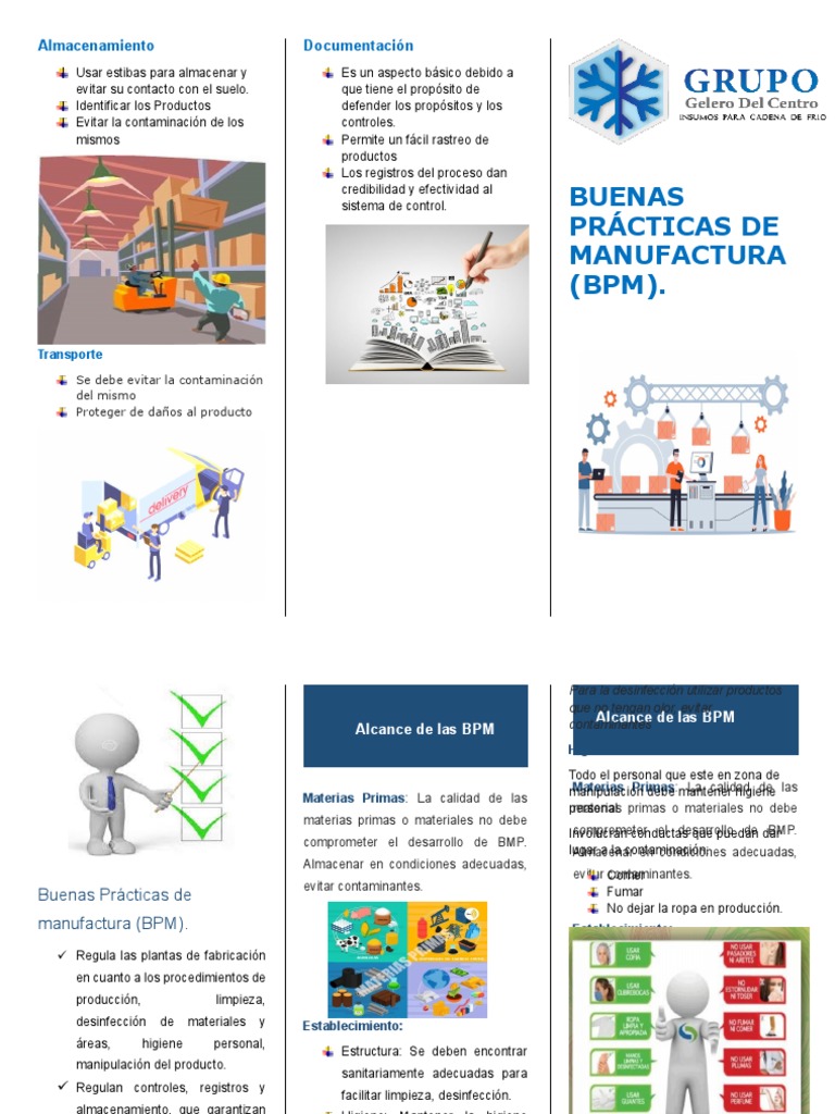 Buenas Practicas de Manufactura Triptico | PDF | Higiene