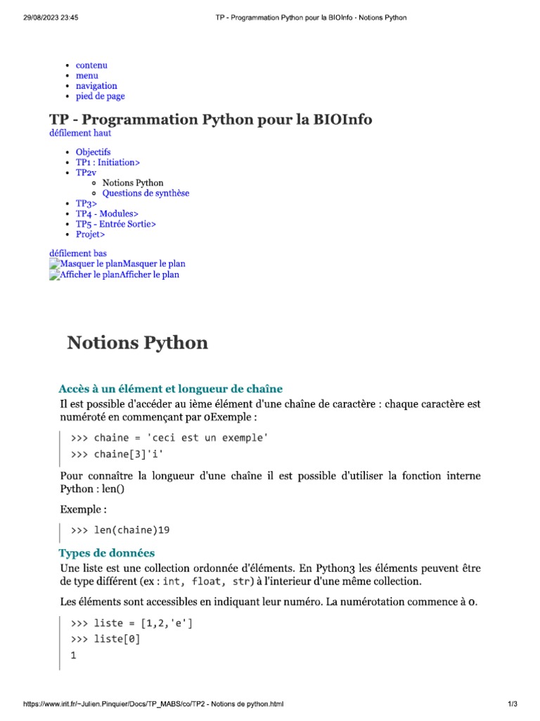 Notion Python | PDF