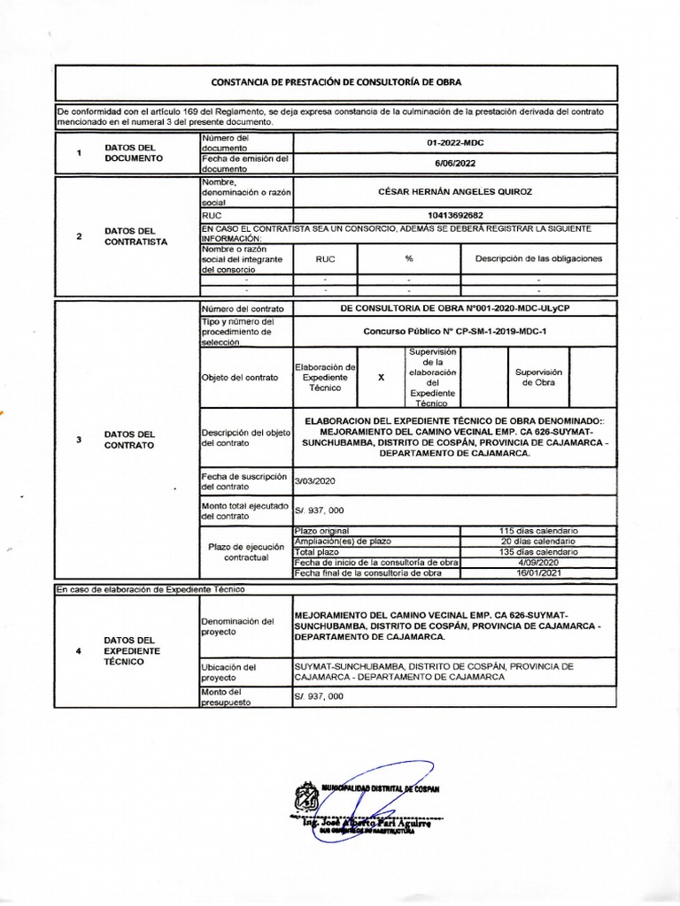 Anexo No 02 Conformidad Entidad | PDF