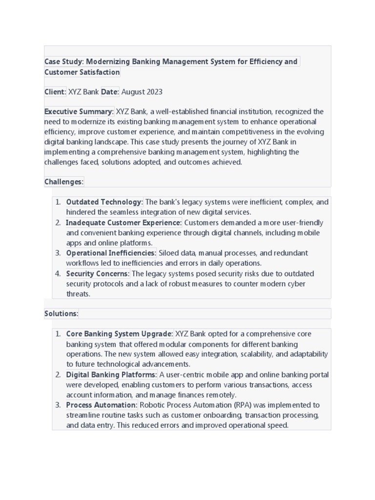Case Study Banking Management System | PDF | Computer Security | Security