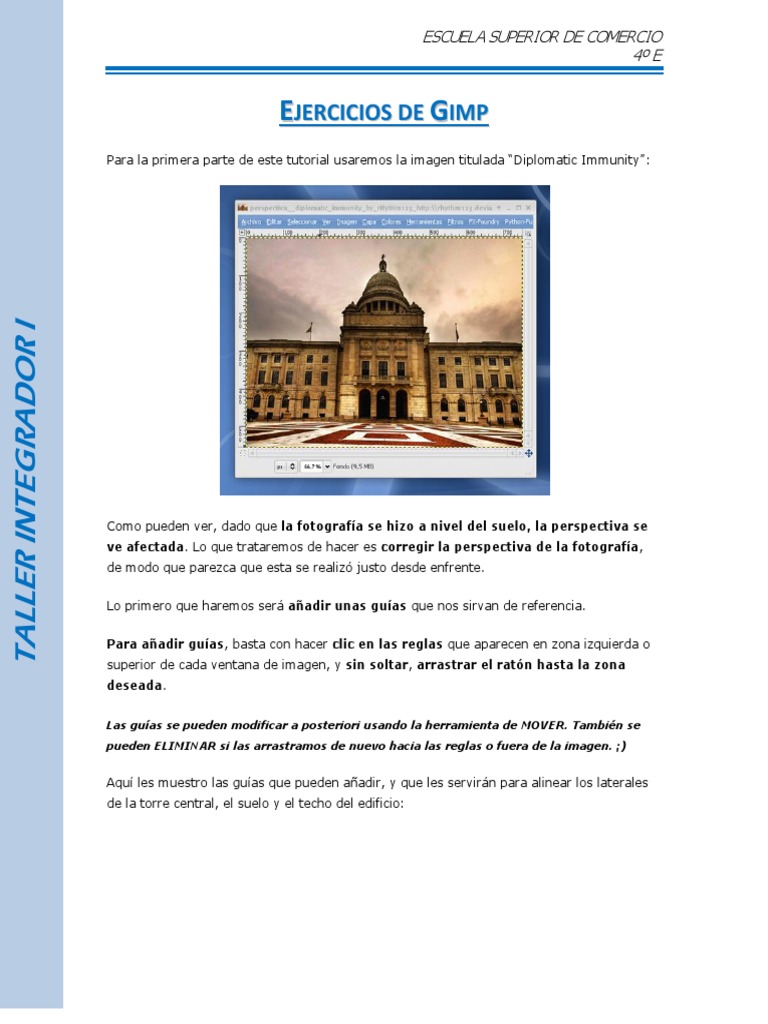 Ejercicios de Gimp 11 | PDF | Perspectiva (Gráfica) | Ventana (informática)