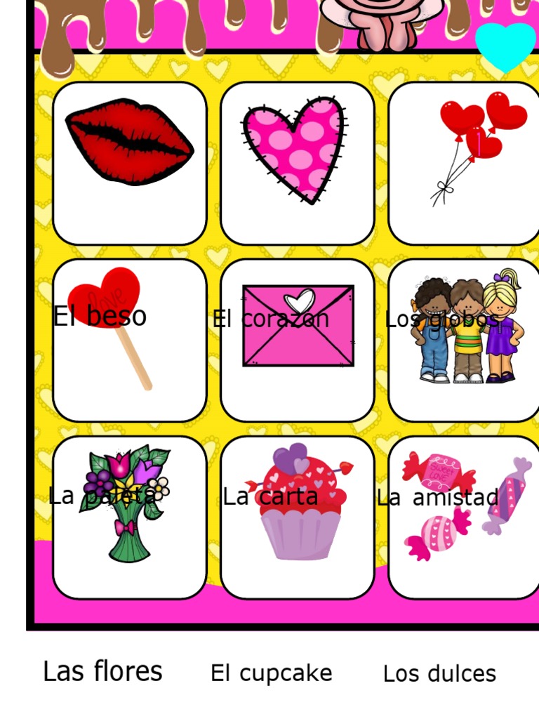 BINGO-LOTERIA-14-DE-FEBRERO-DIA-DEL-AMOR-Y-LA-AMISTAD | PDF | Productos ...