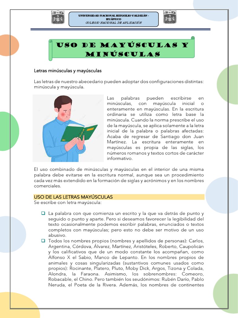 Hojas De Trabajo De Mayúsculas Y Puntuación En Formato Pdf