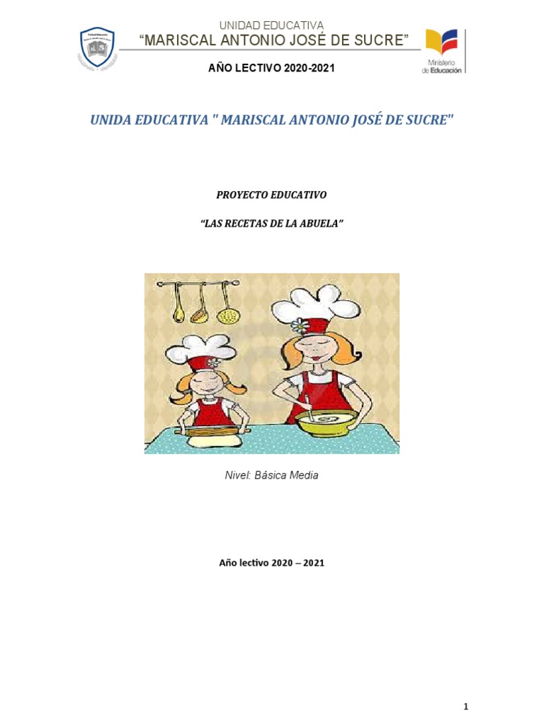 Proyecto - La Receta de La Abuela | PDF | Cereales | Alimentos