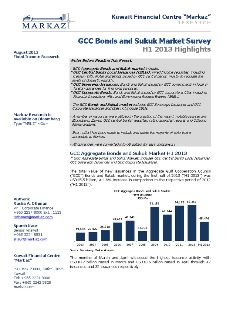 497d4549 - Fixed Income Research - GCC Bonds and Sukuk Market Survey ... 497d4549 - Fixed Income Research - GCC Bonds and Sukuk Market Survey ...