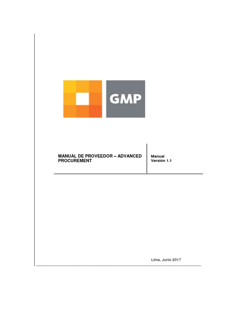 GMP - Manual Cotizaciones | PDF