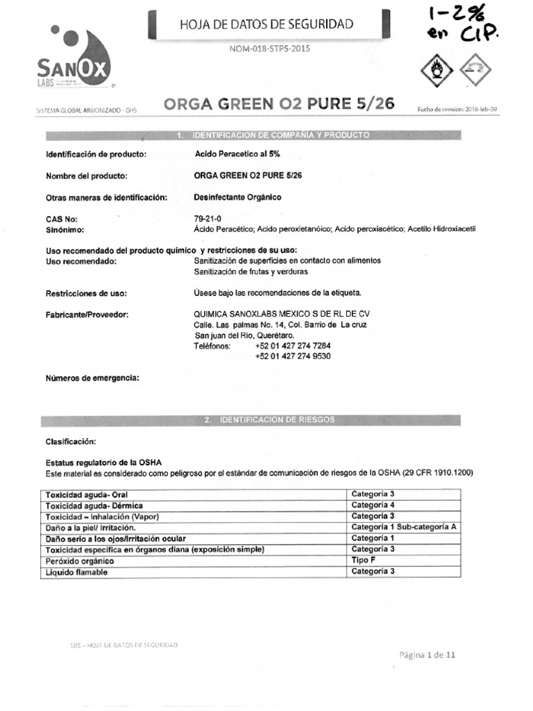HDS Orga Green | PDF