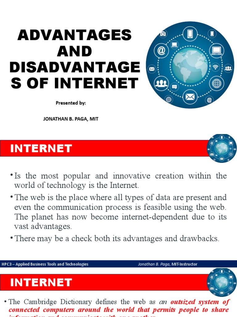 Advantages and Disadvantages of Internet | PDF | Computers
