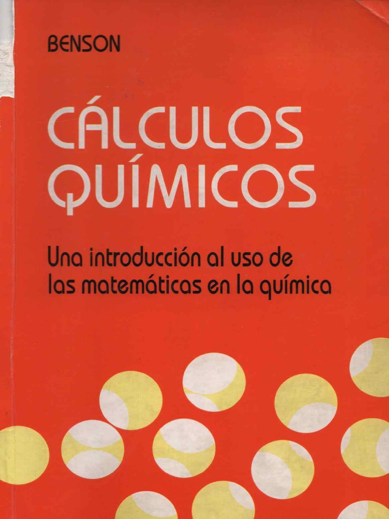 Cálculos químicos benson | PDF