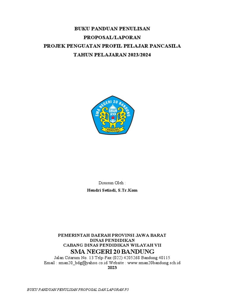 Panduan Penulisan Proposal P5 | PDF