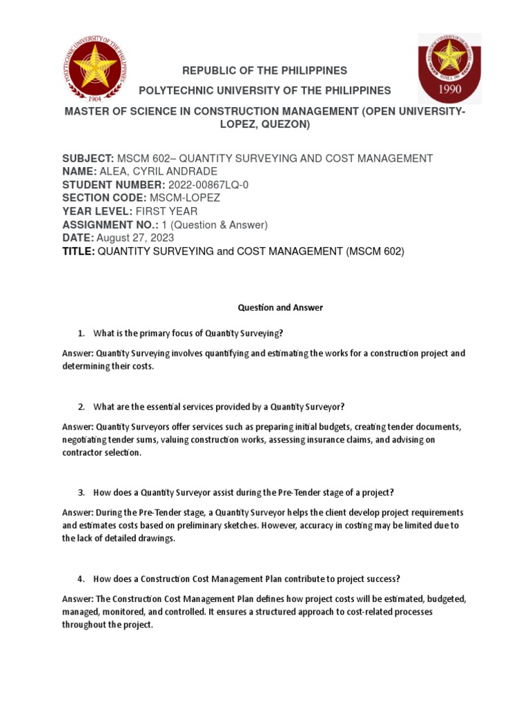 MSCM 602-Ass. No. 1 Q&A ALEA, Cyril A | PDF | Art | Technology & Engineering
