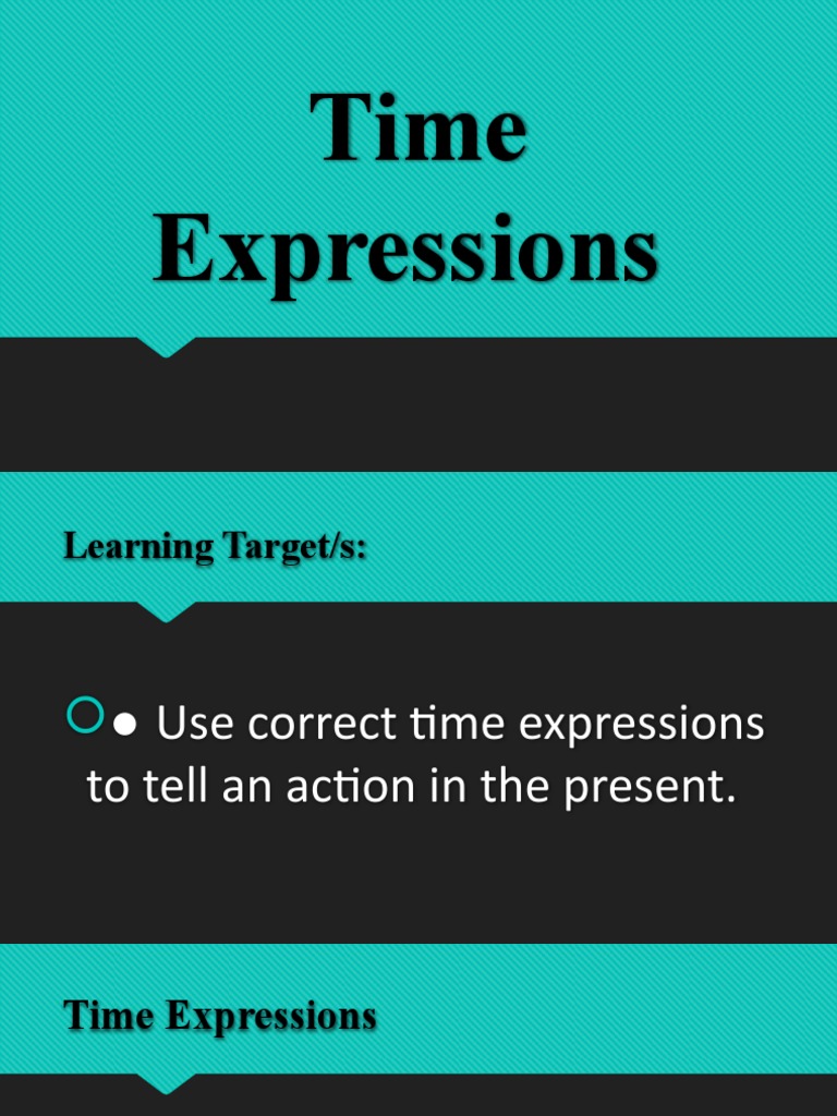 Grade 4 - Time Expressions | PDF