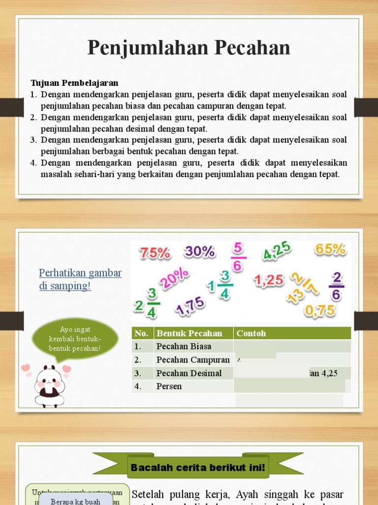 Penjumlahan Pecahan | PDF