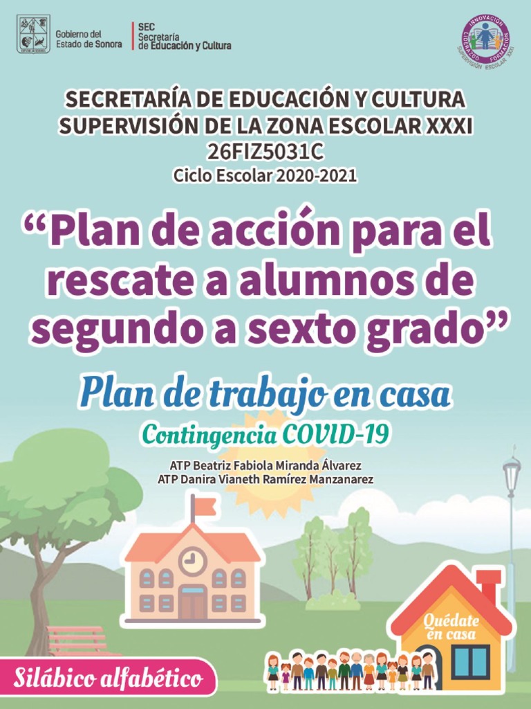Covid-19 Plan de Alfabetización Silábico Alfabetico | PDF | Puntuación ...