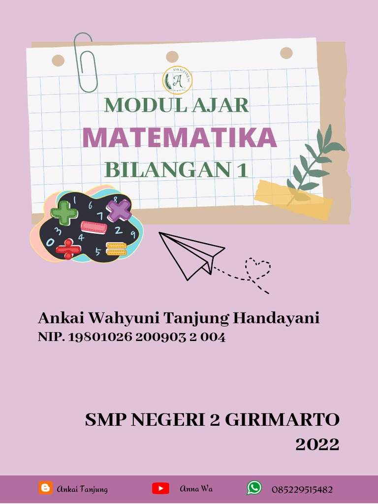 Modul Ajar Matematika - Modul Bilangan 1 - Fase D-1 | PDF