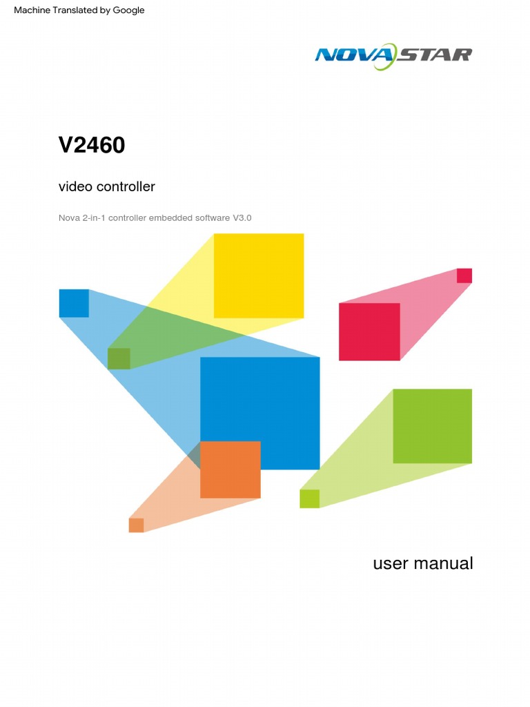 V2460 Video Controller User Manual | PDF | Computer Network | Video