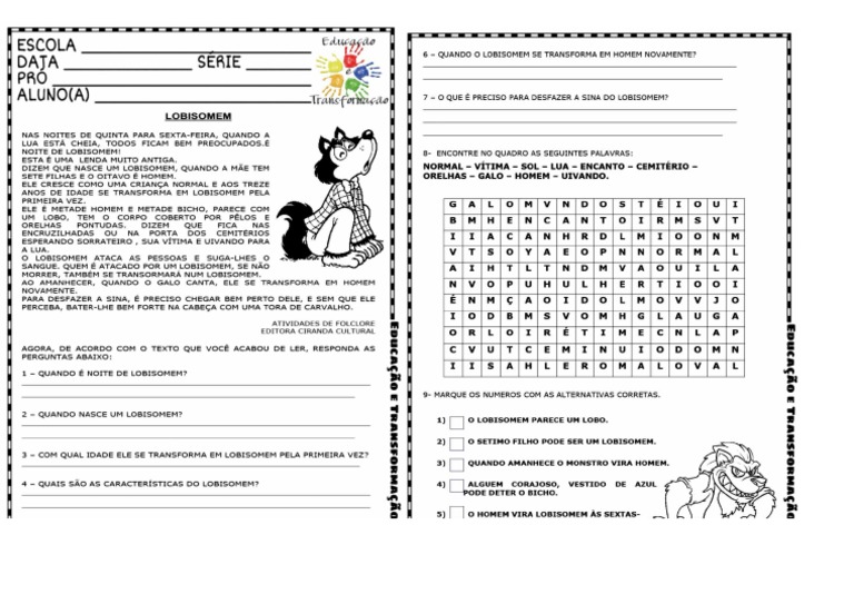 A LENDA DO LOBISOMEM | PDF