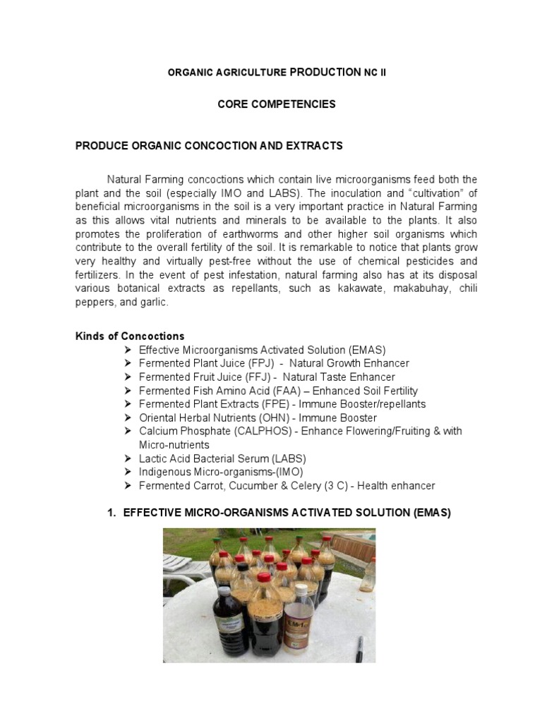 Organic Concoctions | PDF | Soil | Plants