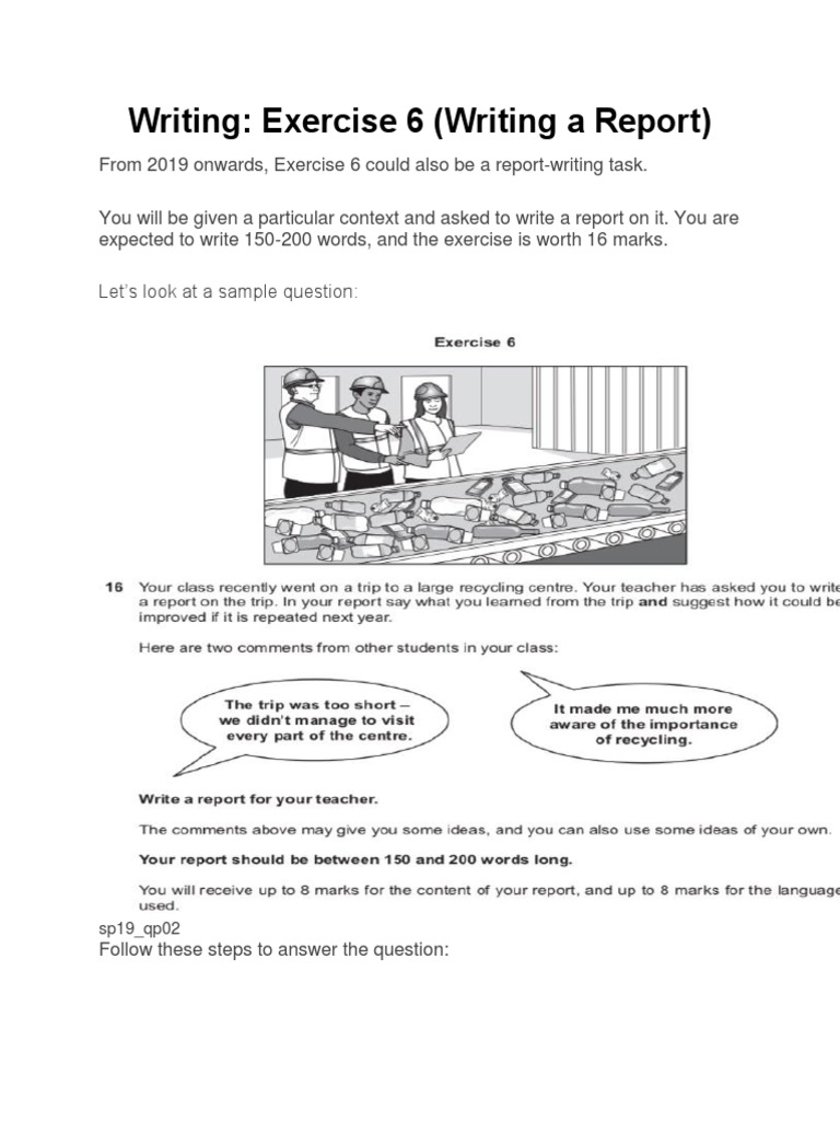 Writing A Report | PDF | Question | Cognition