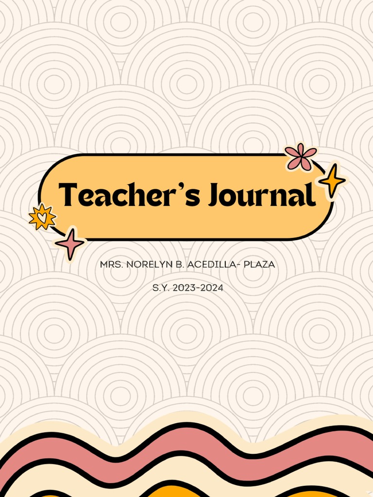 Teacher's Journal 2023-2024 | PDF