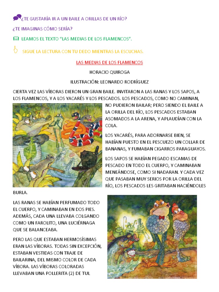 Las medias de los flamencos: cuento completo | PDF