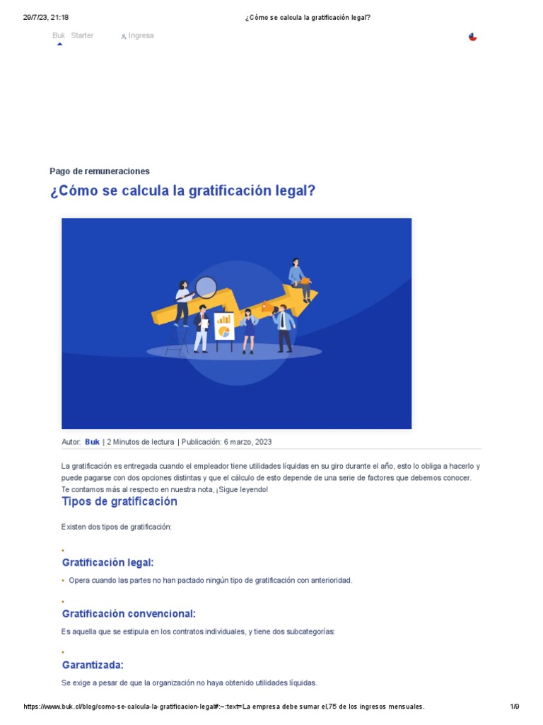 ¿Cómo Se Calcula La Gratificación Legal | PDF | Salario | Business