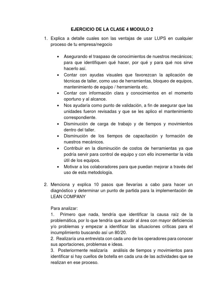 Ejercicio de La Clase 4 Modulo 2 | PDF | Negocios