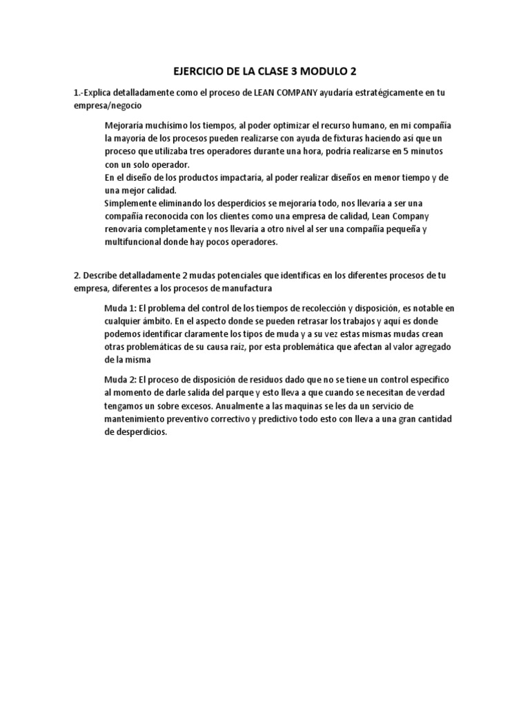 Ejercicio de La Clase 3 Modulo 2 | PDF | Negocios