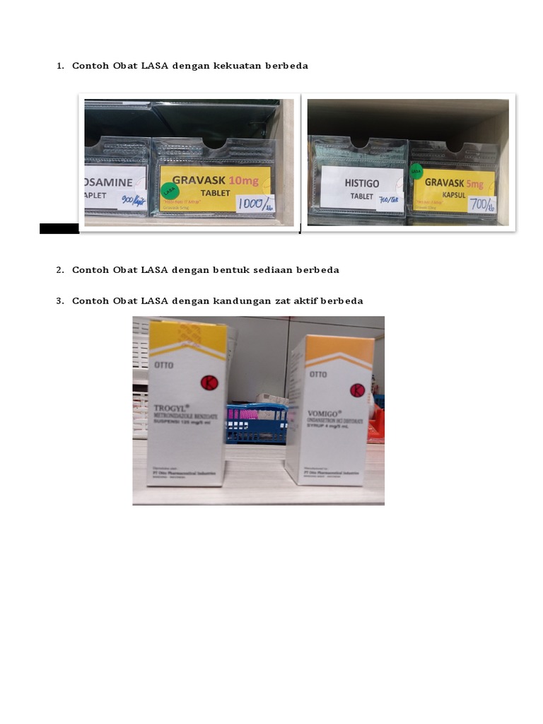 Contoh Obat LASA Dengan Kekuatan Berbeda | PDF
