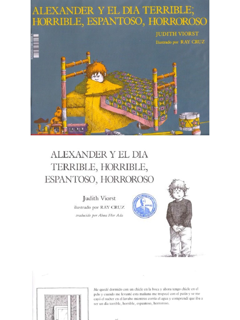 Alexander y El Dia Terrible, Horrible, Espantoso, Horroroso | PDF