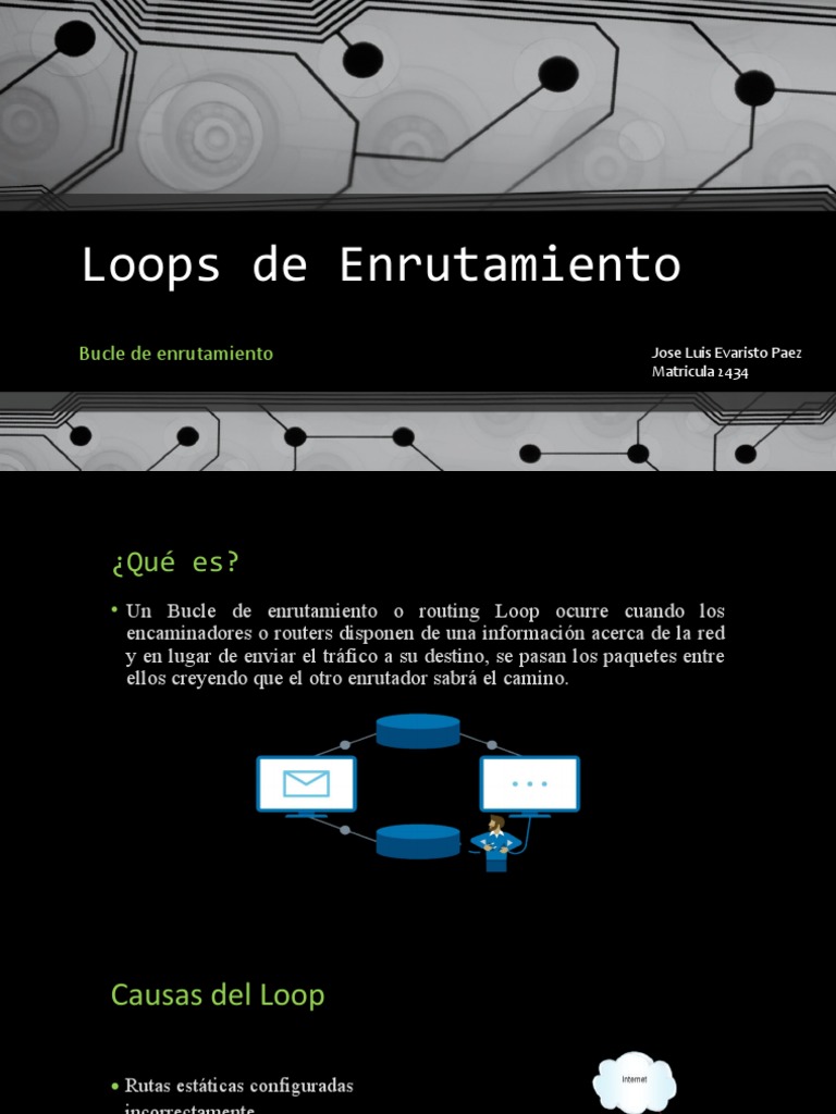 Loops de Enrutamiento | PDF | Enrutador (Computación) | Telecomunicaciones