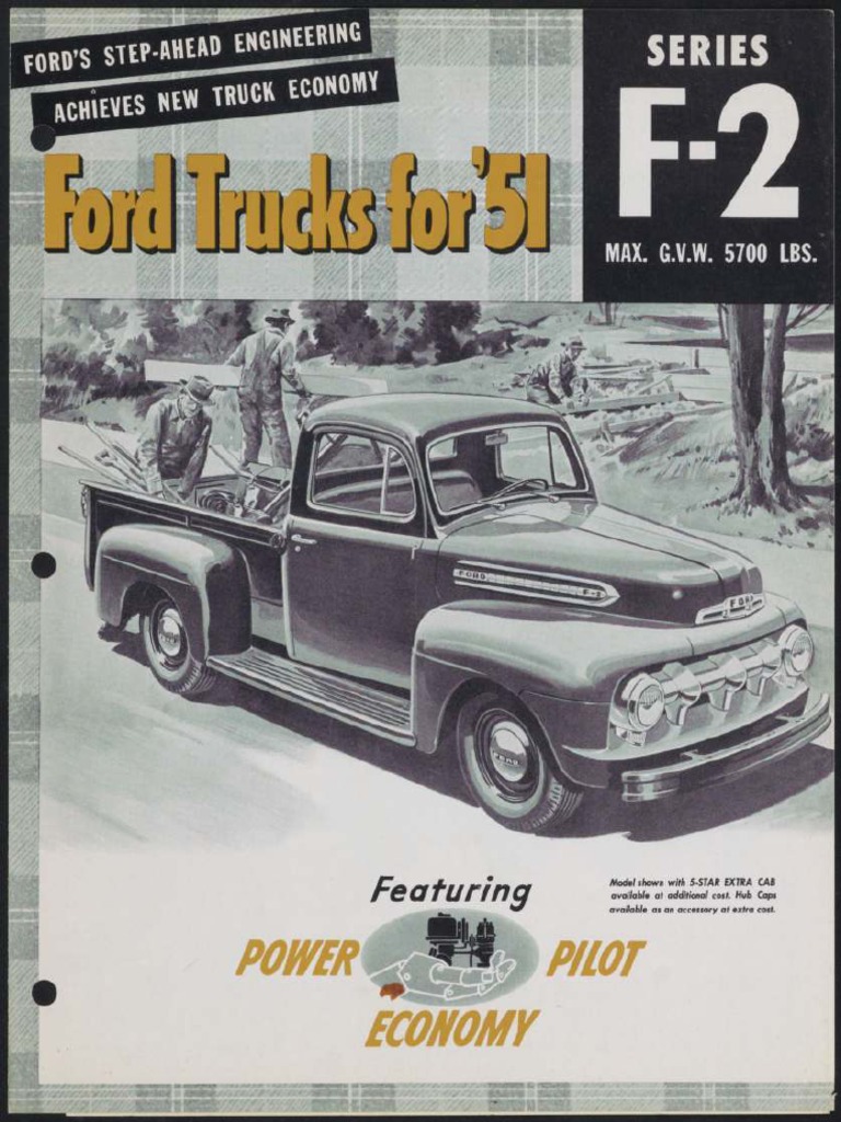 1951 Ford F 2 Series | PDF | Gear | Truck