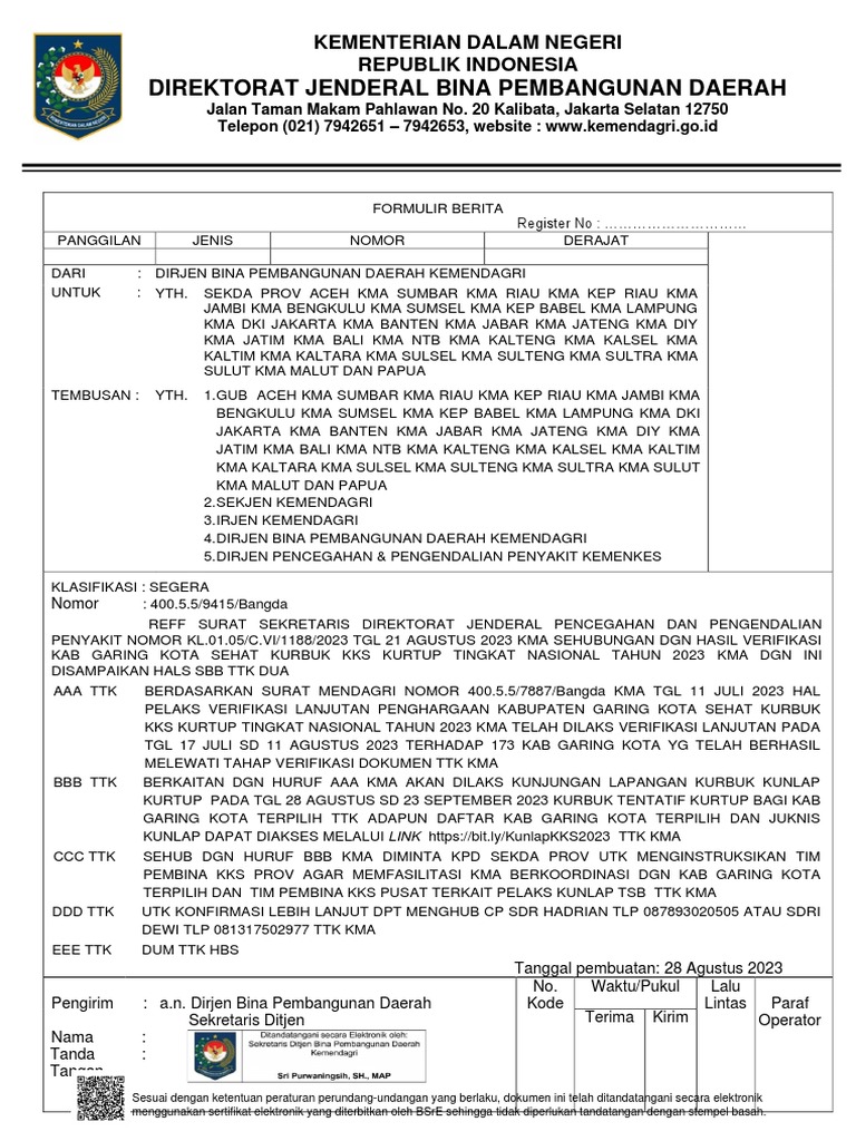 Radiogram-Kunlap KKS-2023 | PDF