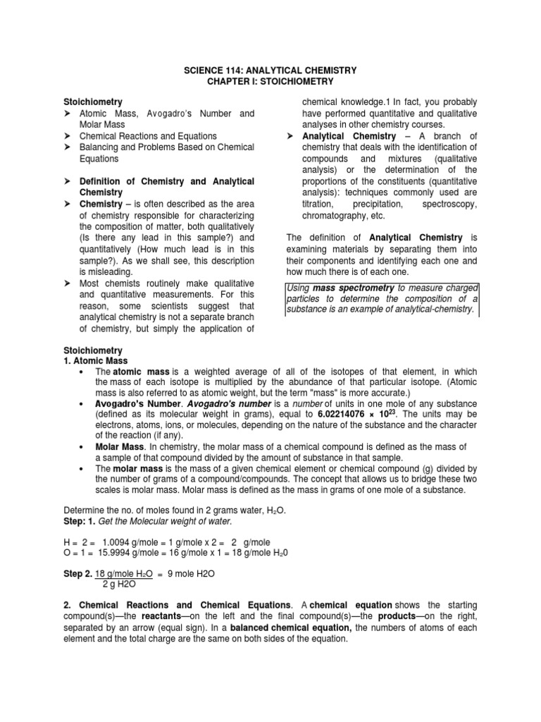 Analytical Chemistry - Reviewer | PDF | Chemical Polarity | Chemical Bond